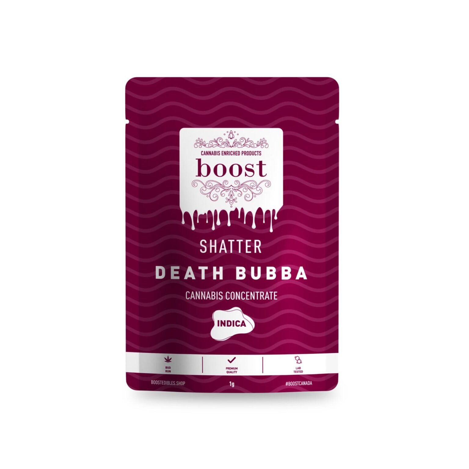 Boost 1g Shatter – Death Bubba – CannaBlossom